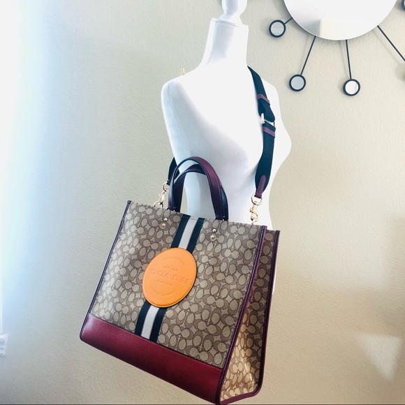 Coach | Bags | Coach Dempsey Signature Jacquard Tote Travel Bag | Poshmark